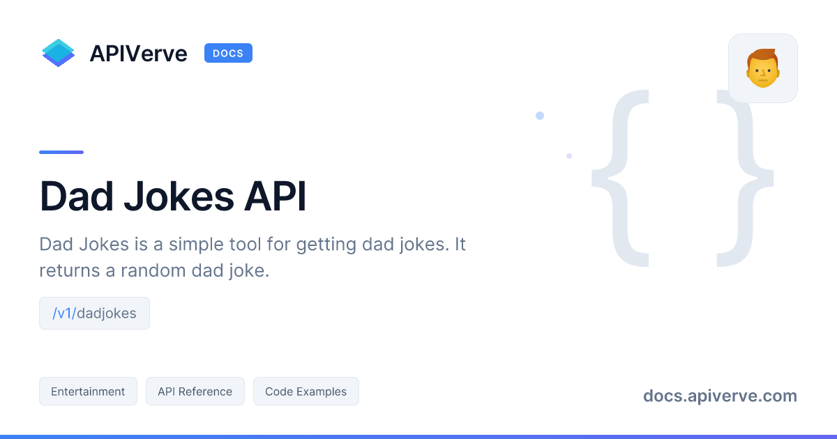 Dad Jokes API Documentation - APIVerve Developer Guide